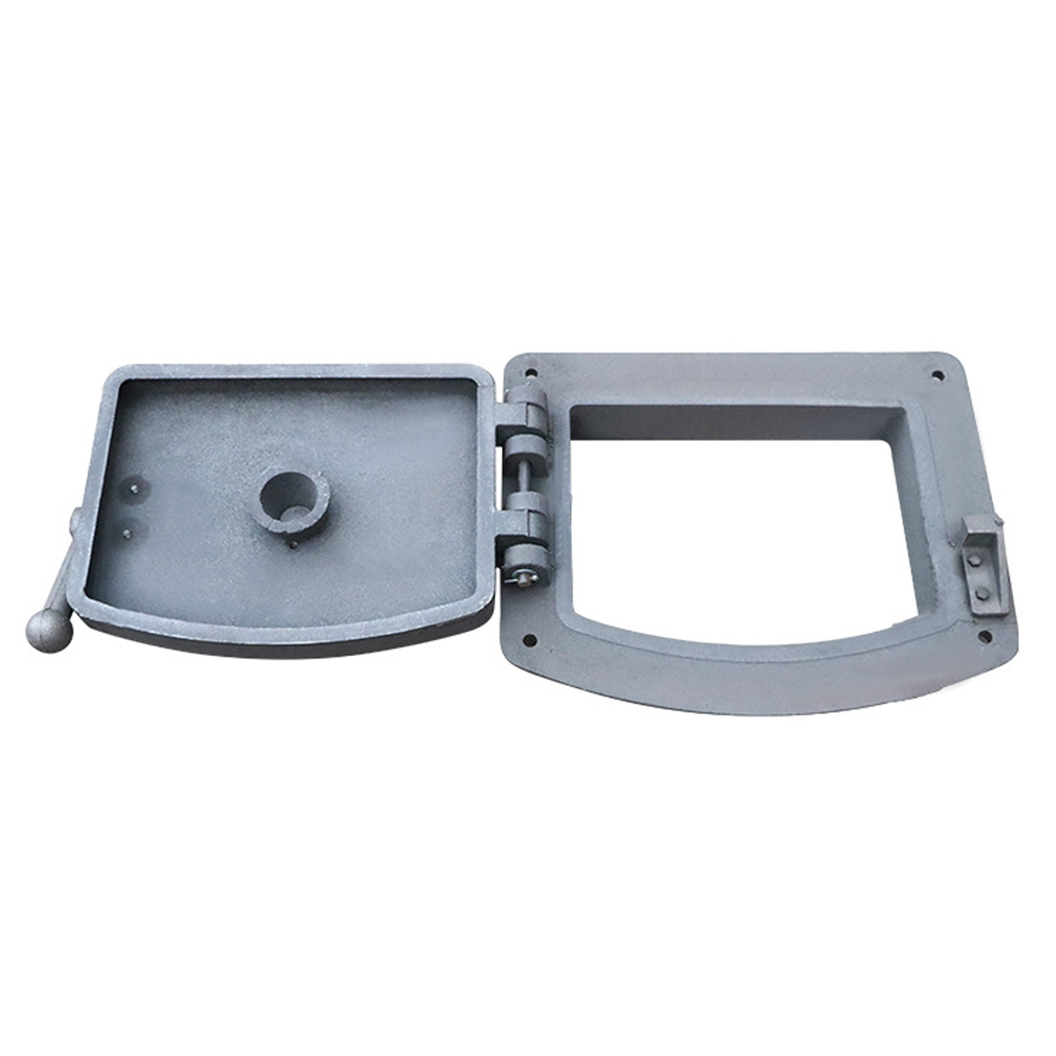 Arched Chain Type Vertical Boiler Door Cast Iron Stove Door
